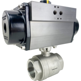2" Air Actuated Stainless Ball Valve - Spring Return | Valworx